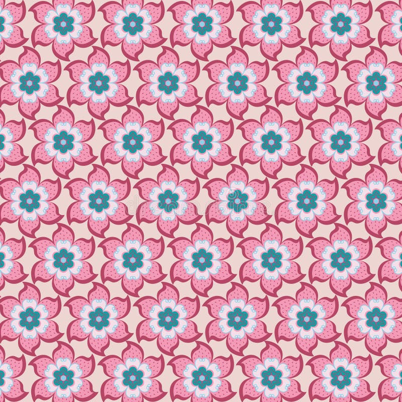 Delicate Arrangement of Pale Pink Flower on a Pink Background Stock ...