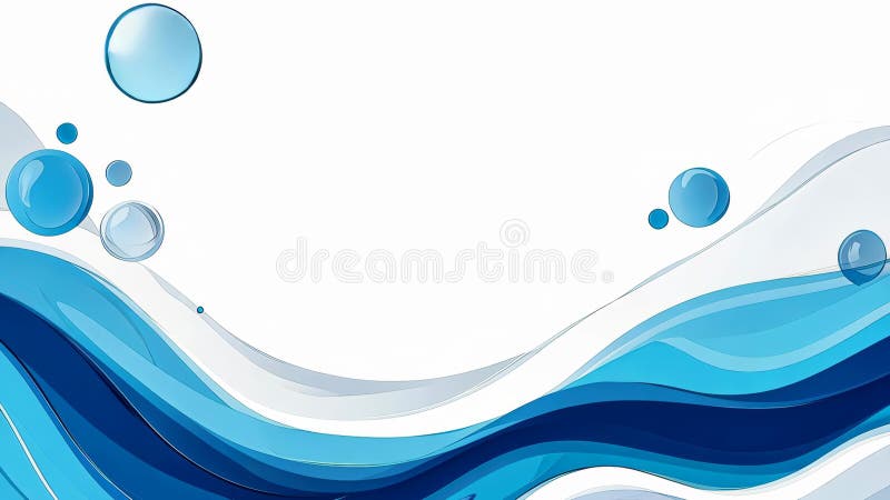 Embrace a Calming Vibe with this Abstract Blue Wave Background ...