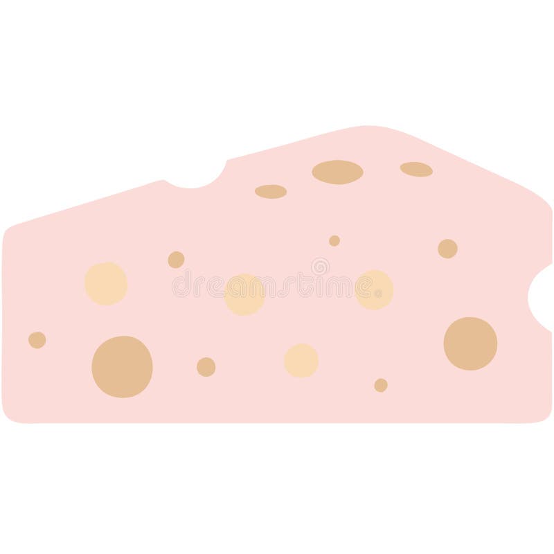 Cheese Slice Vector Illustration Gourmet Dairy Product Design Stock ...