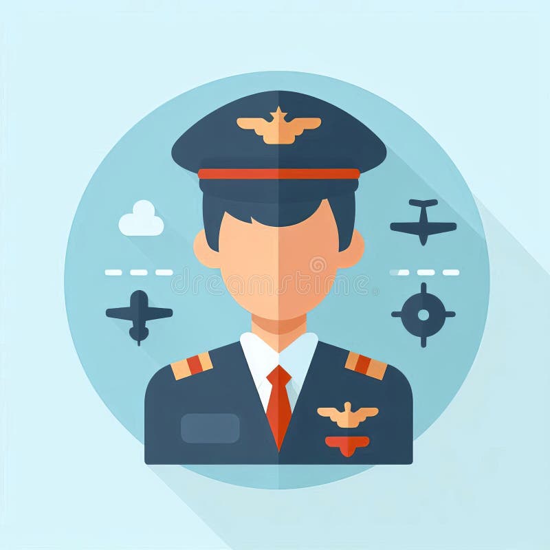 Modern Aviator: a Vector Tribute To Pilots Stock Illustration ...
