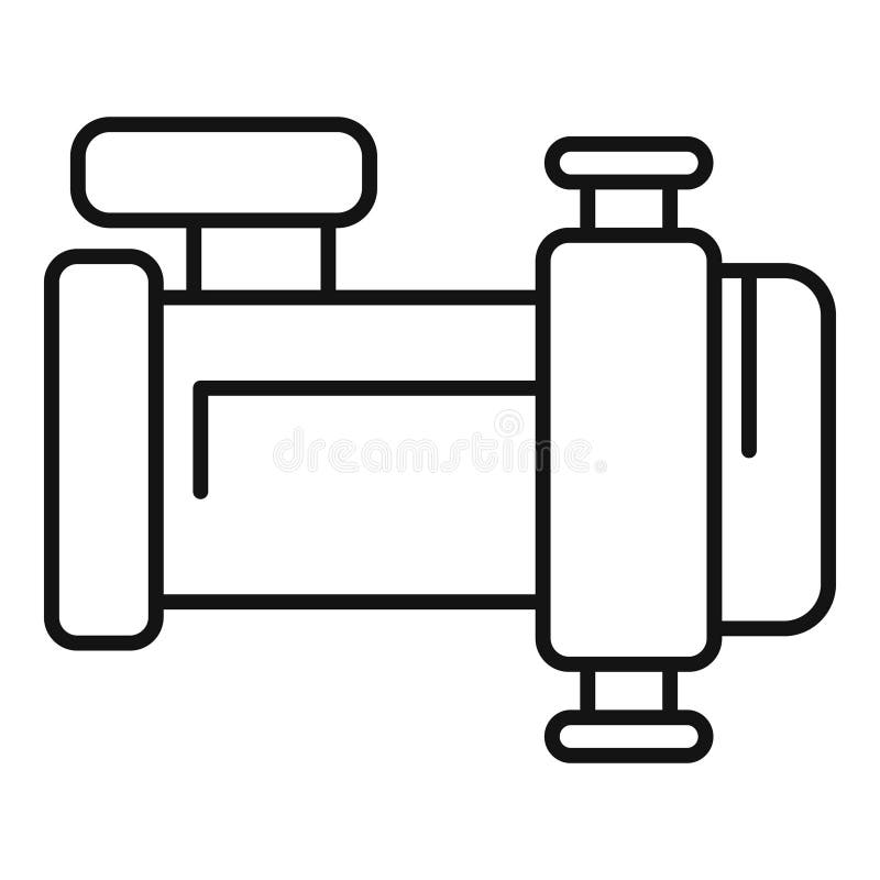 Water Pump Icon Using Simple Line Style for Logo or Other Design Needs ...