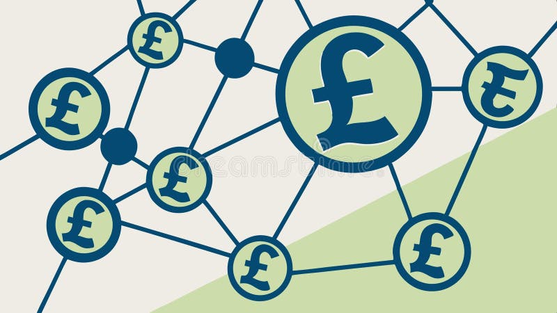 Large Pound Currency Symbol, Financial Emphasis Vector Design ...