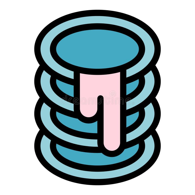 Stack of Pancakes Dripping with Syrup Icon Vector Illustration Stock ...