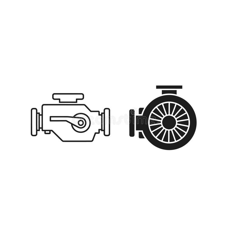 Engine Block Silhouette Stock Illustrations – 155 Engine Block ...