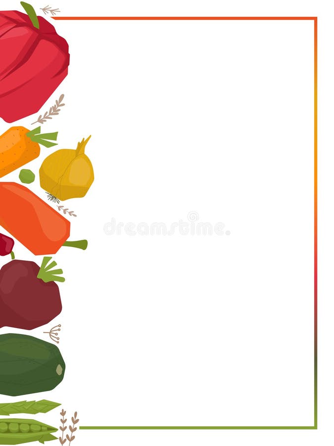 Border Vegetables Stock Illustrations – 8,232 Border Vegetables Stock ...