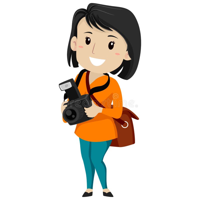 Photographer Girl Cartoon