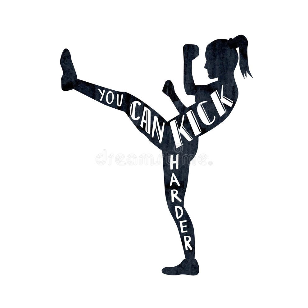 Kickboxing Woman Stock Illustrations 748 Kickboxing Woman Stock
