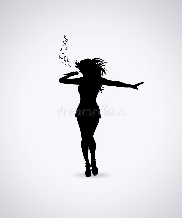 Female Singer Silhouette