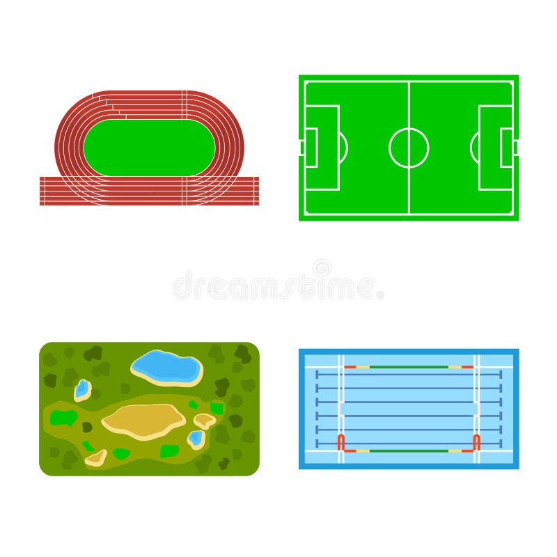 Vector Design of Field and Plan Icon. Collection of Field and Grass ...