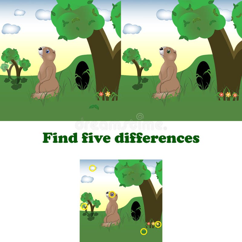 Find the difference stock illustration. Illustration of game - 27714542