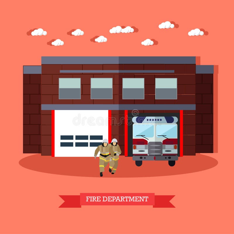 Red Firehouse Stock Illustrations – 173 Red Firehouse Stock ...