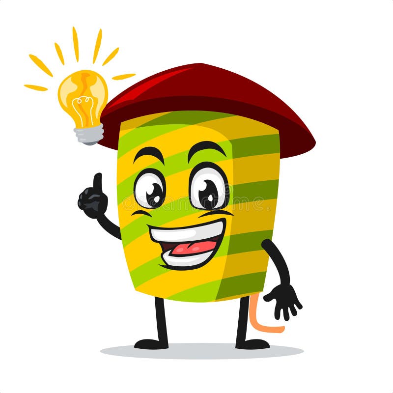 Vector Illustration of Firework Mascot or Character Stock Photo ...