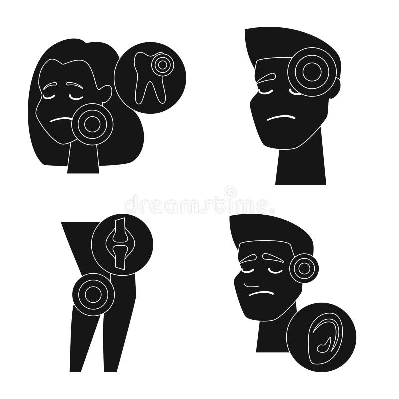 Vector Design of First and Help Symbol. Collection of First and Disease ...