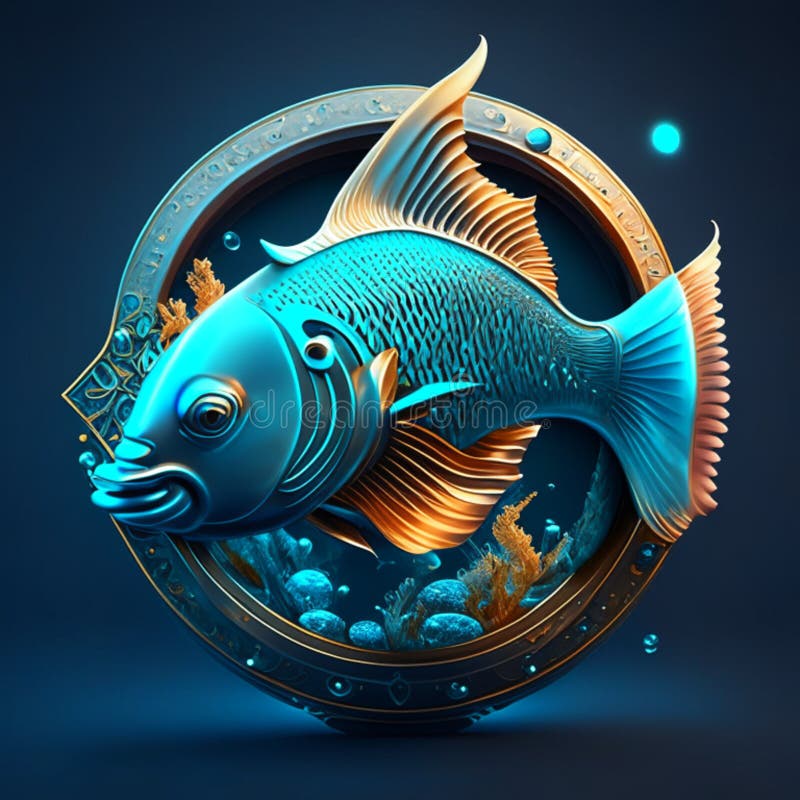 Koi Fish in a Round Frame. Japanese Style. Vector Illustration Stock ...