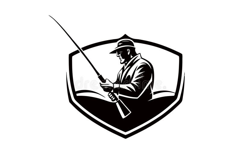 A Vector Illustration of Fishing Themed Graphics Stock Vector ...