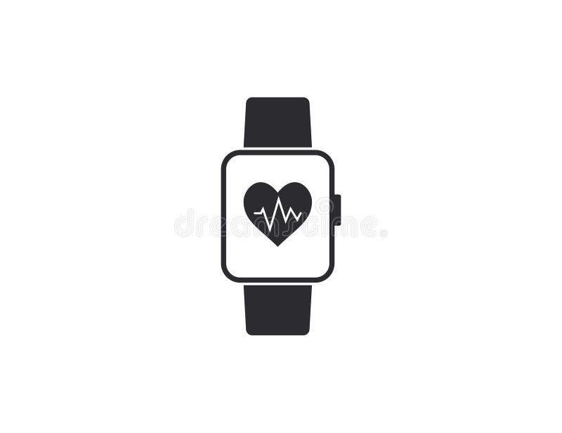 Fitness Tracker Icon. Vector Illustration. Stock Vector - Illustration ...