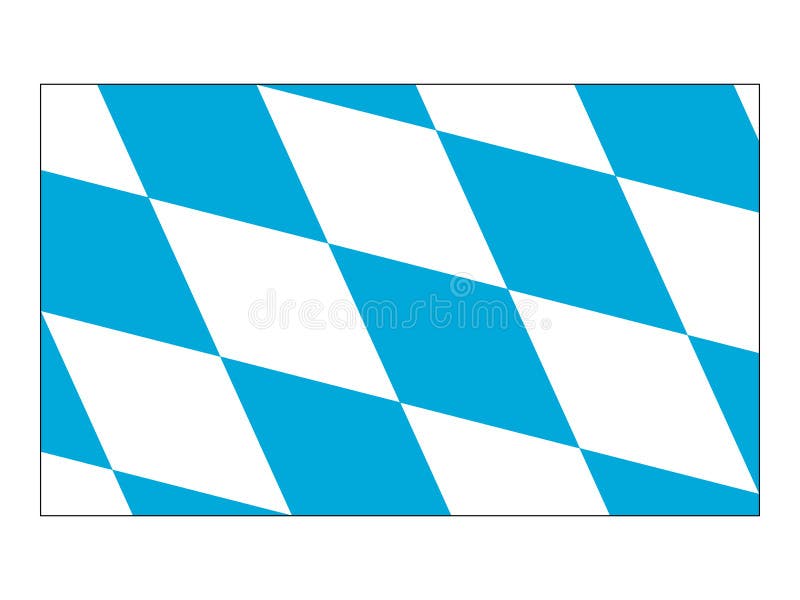 Flag of German State of Bavaria Stock Vector - Illustration of german ...