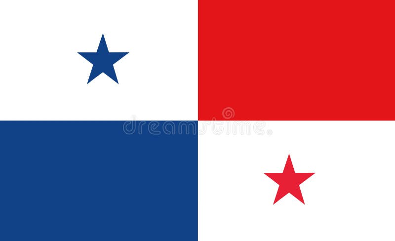 Panama flag vector stock vector. Illustration of american - 229009034