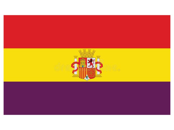 Flag of the Second Spanish Republic Year 1931-1939 Stock Vector ...