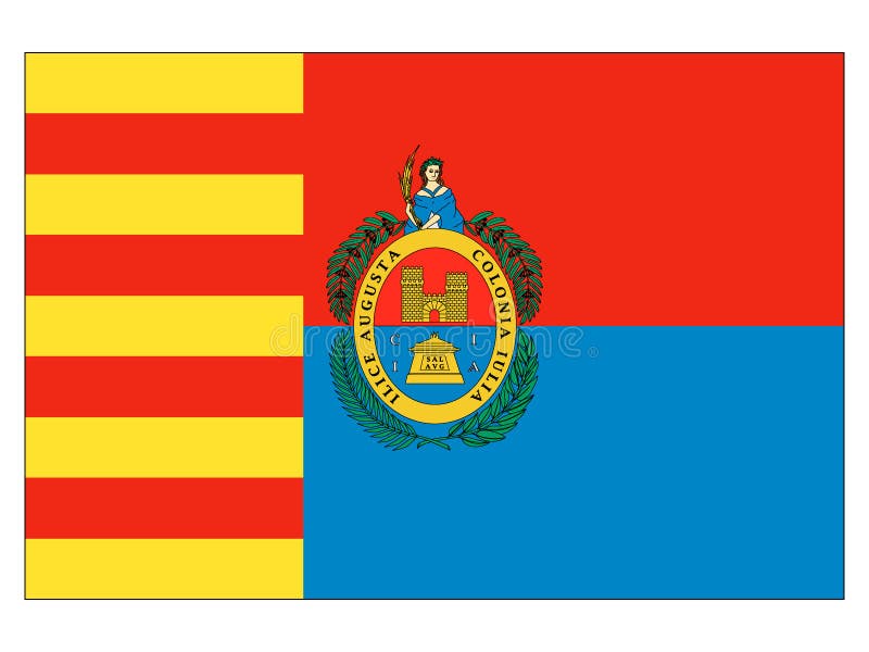 Flag of the Spanish City of Elche Stock Vector - Illustration of white ...