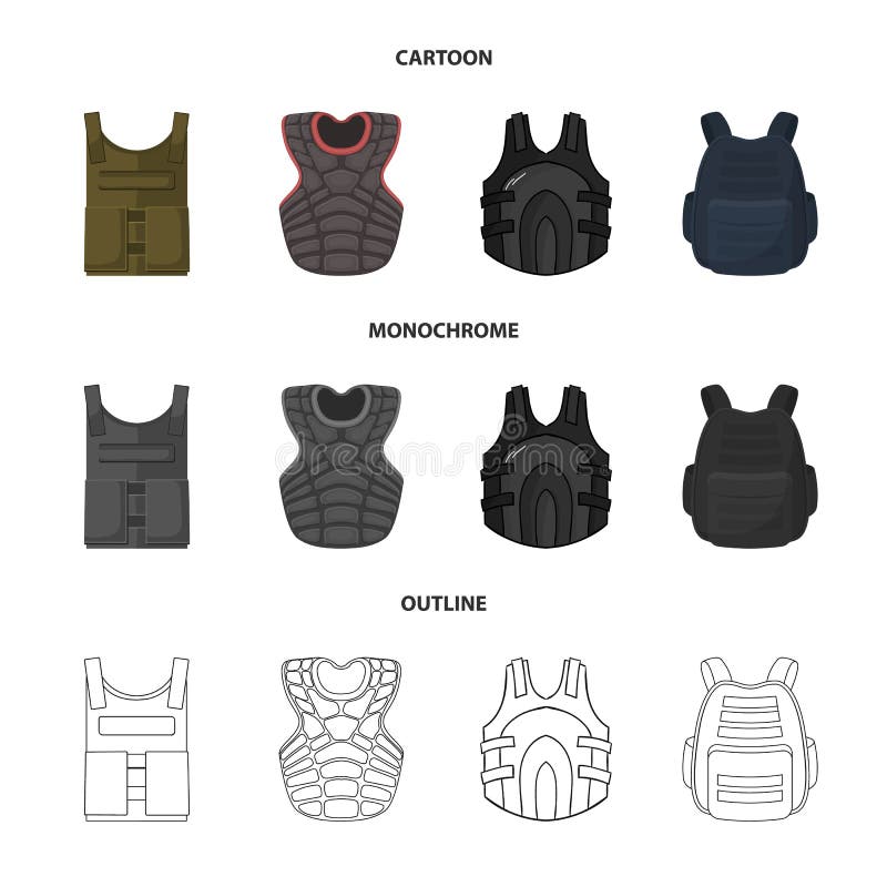 Vector Design of Flak and Jacket Logo. Collection of Flak and Body ...