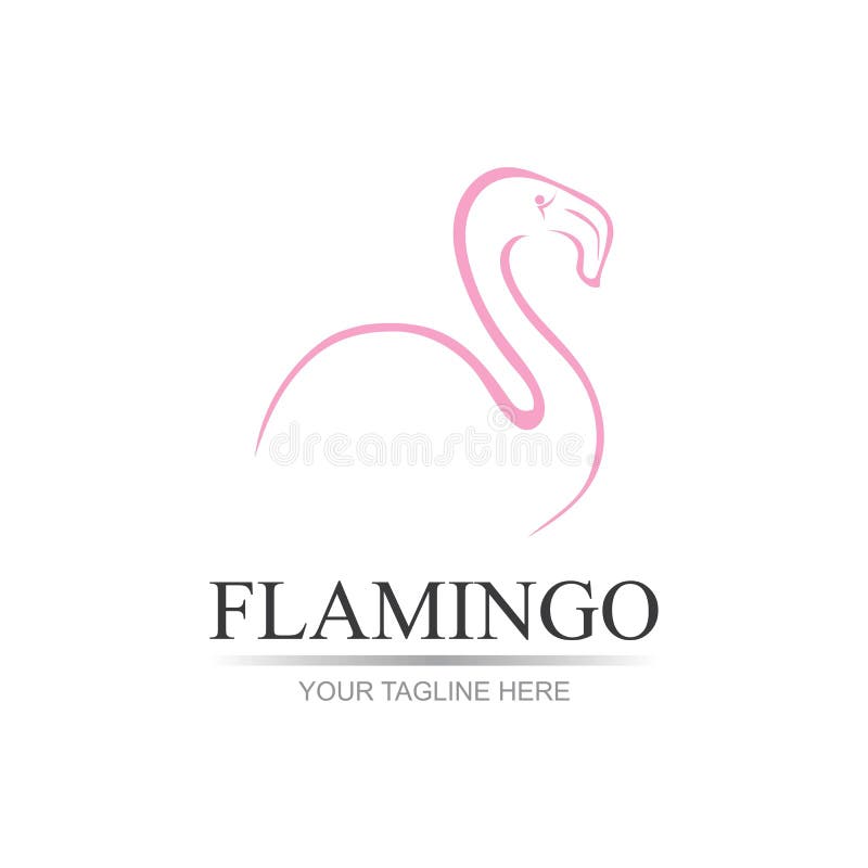 Vector Illustration of a Flamingo. Flamingo Logo. Flamingo Illustration ...