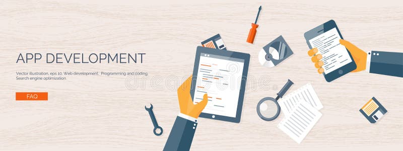 Vector Illustration. Flat Background. Coding Programming SEO. Search ... Vector Illustration. Flat Background. Coding Programming SEO. Search ...