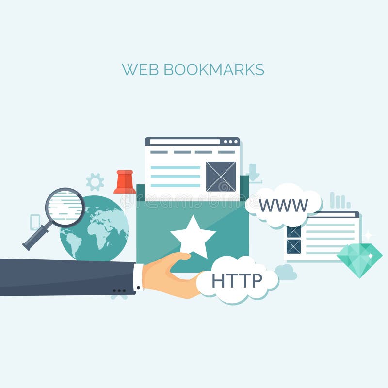 Vector Illustration Flat Background Coding Programming And Seo Search Engine Optimization