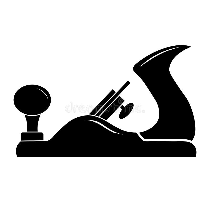 Vector Illustration of Flat Block Plane Icon Stock Vector ...