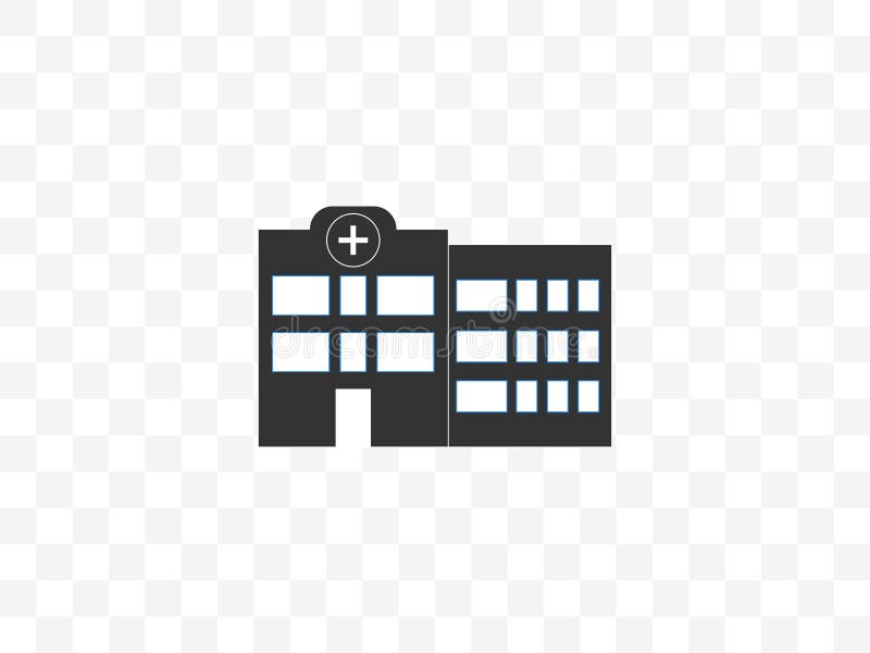 Building, Clinic, Hospital Icon. Vector Illustration, Flat Design ...
