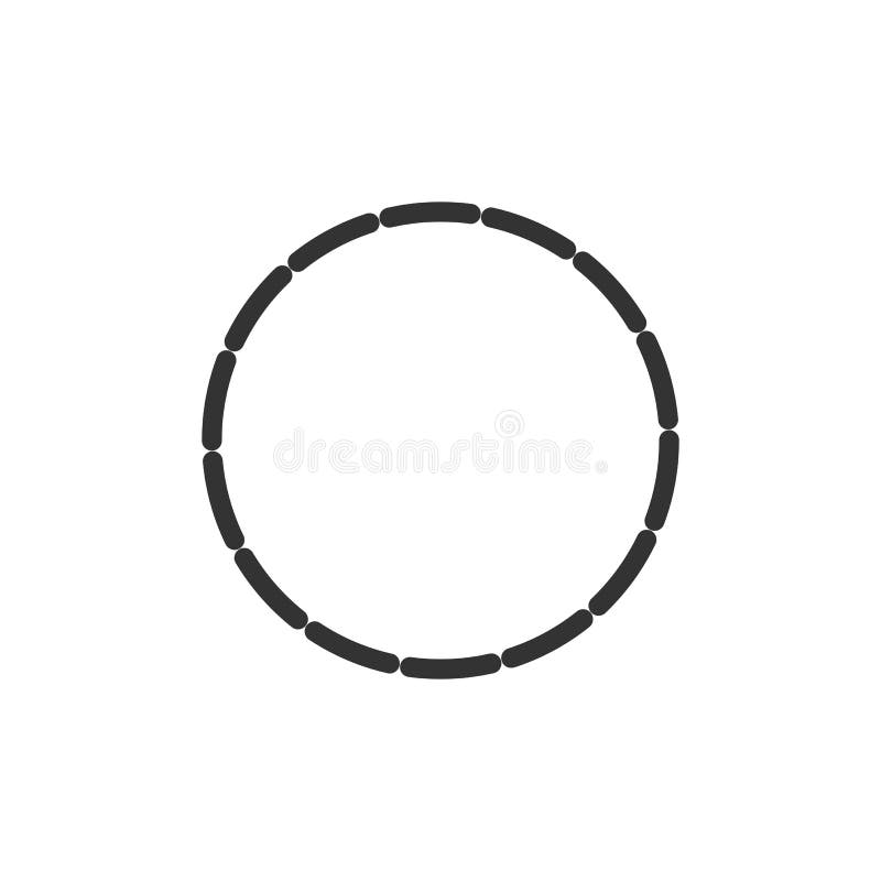 Circle Shape Icon. Vector Illustration, Flat Design Stock Illustration ...
