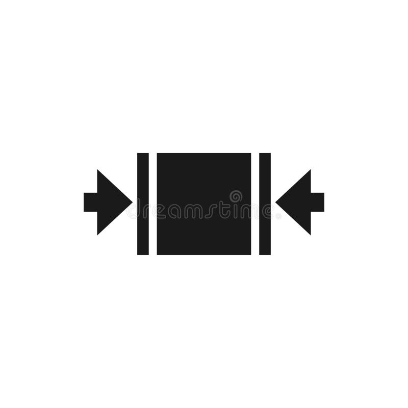 Clamp As Indicated. Vector Illustration, Flat Design. Stock Vector ...