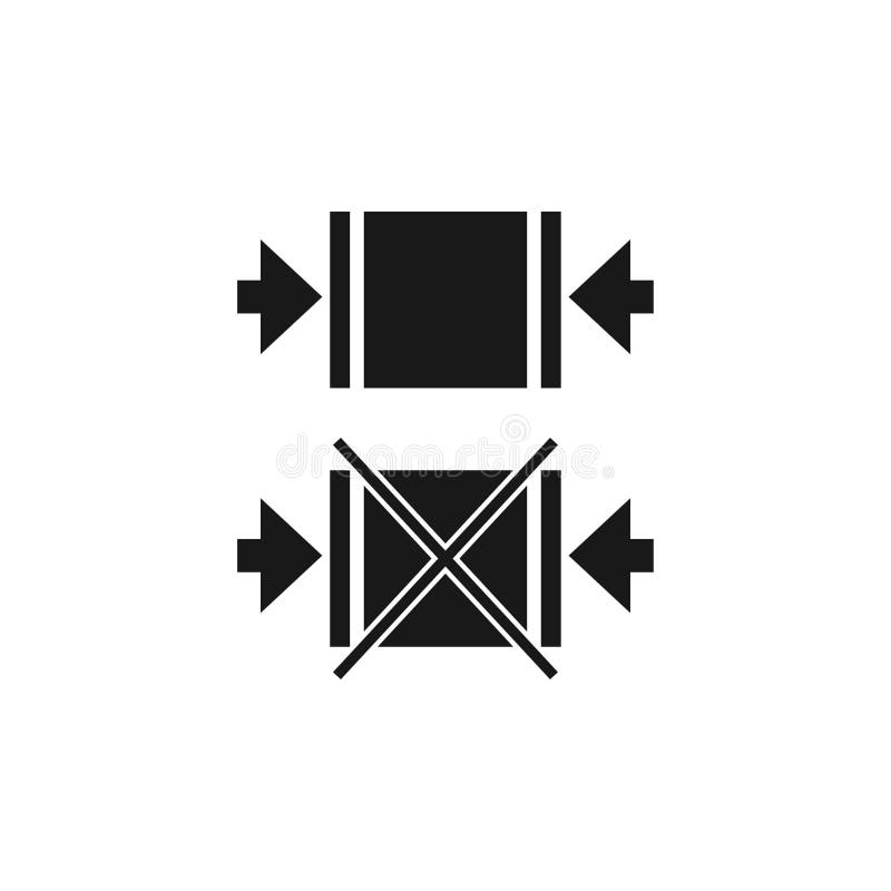 Clamp As Indicated. Cargo Signs, Packaging Symbol on a Corrugated ...