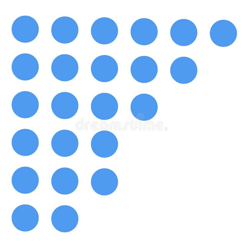 Vector Illustration of Flat Design Dot Chart Template. Editable Colors ...