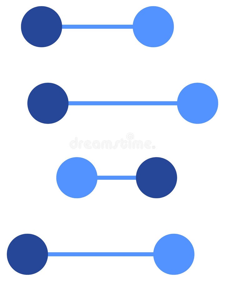 Vector Illustration of Flat Design Double Point Chart Template Stock ...