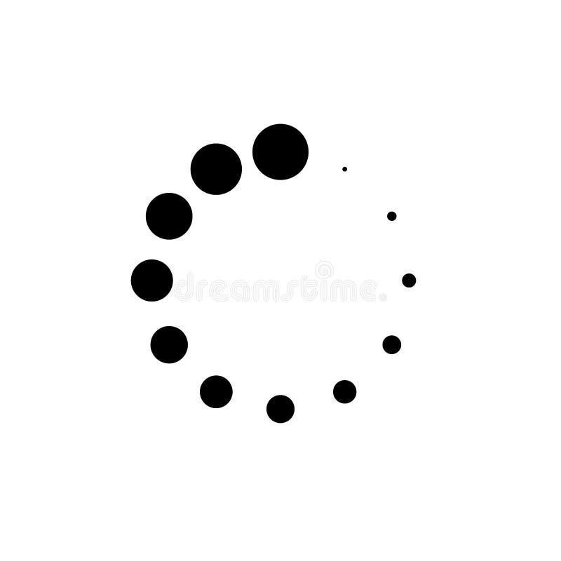 Loading Circle Icon. Vector Illustration, Flat Design Stock ...