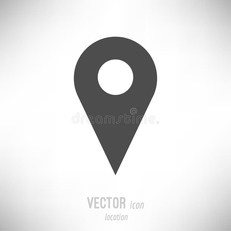 Vector flat location icon stock vector. Illustration of vector - 134237166