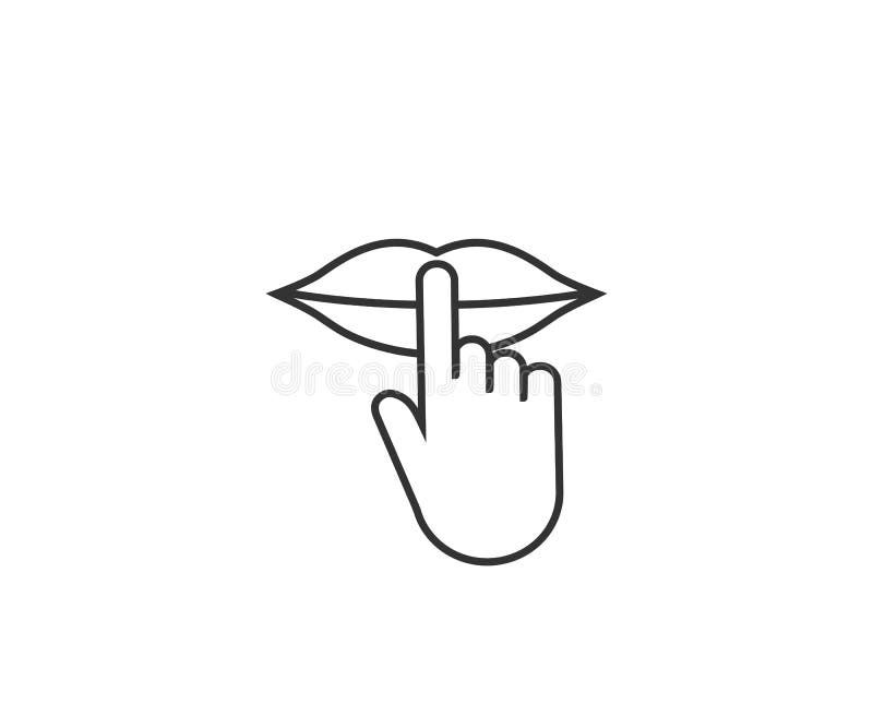Mute, Quiet, Silence, Silent Icon. Vector Illustration, Flat Design ... Mute, Quiet, Silence, Silent Icon. Vector Illustration, Flat Design ...