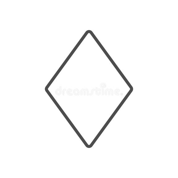 Rhombus Shape Icon. Vector Illustration, Flat Design Stock Illustration ...