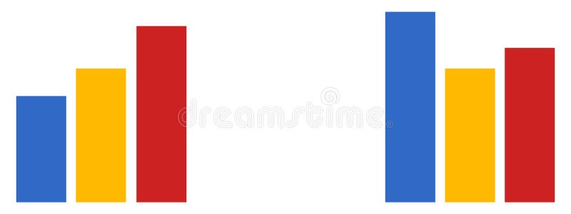 Vector Illustration of Flat Design Small Multiples Chart Template ...