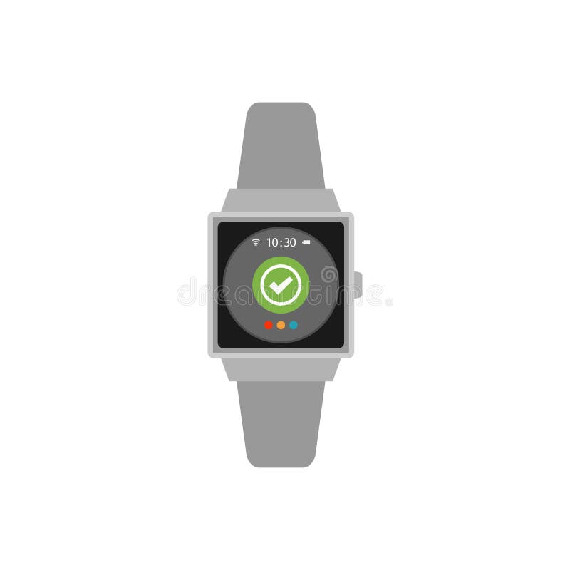 Flat design smart watches stock vector. Illustration of icon - 168337564