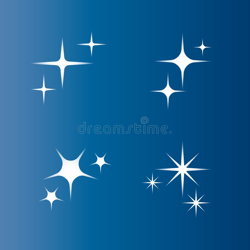 Sparkle, Star Icon. Vector Illustration, Flat Design Stock Illustration ...