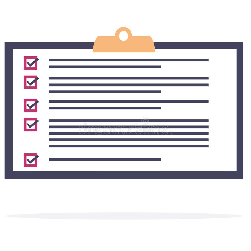 A Checklist Icon Design and Some Editable Text Boxes and Icons Stock ...