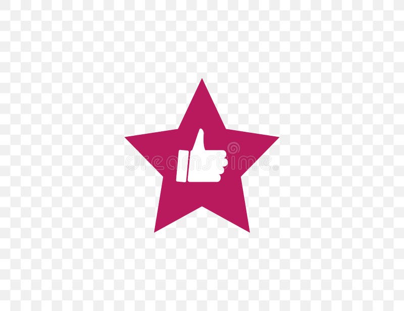 Thumbs Up, Rating, Stars Icon. Vector Illustration. Flat Design Stock ...