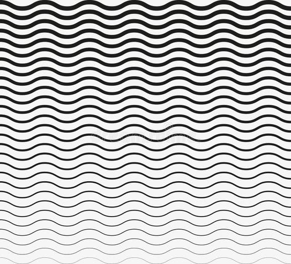 Wavy Horizontal Lines. Vector Illustration, Flat Design Stock ...
