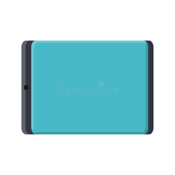 Vector Illustration of Flat Icon of Modern Digital Digital Rectangular ...