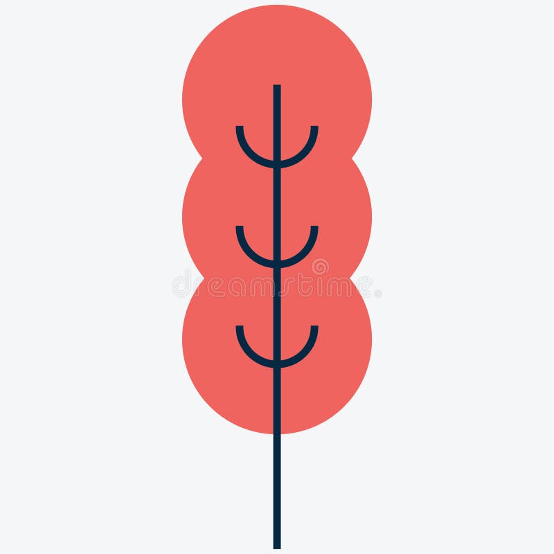 Flat Leaf Design Round Shape Three-tier and Simple Stem Color Pink ...