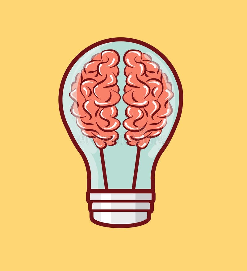 Creative Brain Illustration Stock Vector - Illustration of intellect ...