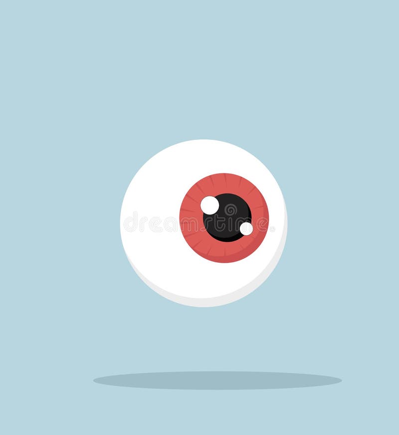 Red blood eyeball vector stock vector. Illustration of eyeball - 153534823