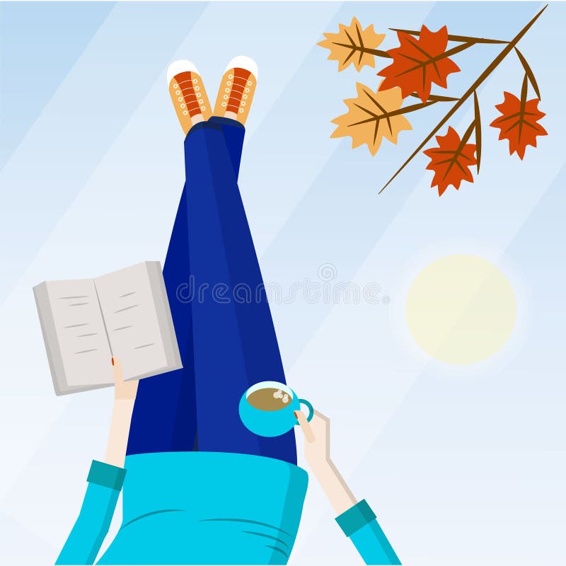 Vector Illustration in Flat Style, Autumn Morning Stock Vector ...